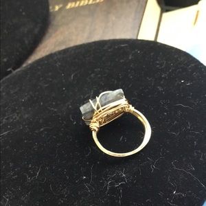 Jewelry | Real Gold Handmade Ring With Large Beautiful Gem | Poshmark
